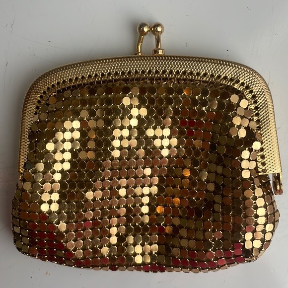 Bags | Vintage Coin Purse Glomesh Chain Mail Style Gold Colored Metal ...